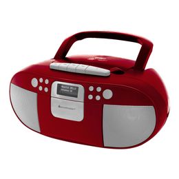 Soundmaster DAB+ Boombox SCD7800RO rot CD MP3 USB Kassette)