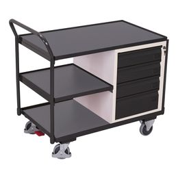 VARIOFIT Werkstattwagen 3 Ladefl&auml;chen RAL 7016 (sw-600.605/AG)