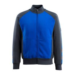 Mascot Sweatshirt Amberg mit Rei&szlig;verschluss 4XL kornblau/schwarzblau (50565-963-11010-4XL)