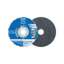Pferd TOOLS COMBICLICK verpresste Vliesronde CC PNER &Oslash; 115 mm Weich SIC Fein f&uuml;r Finish (42002046)