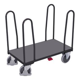 VARIOFIT Seitenb&uuml;gelwagen mit 4 B&uuml;geln RAL 7016 anthrazitgrau (sw-800.204/AG)