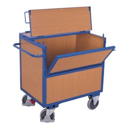 VARIOFIT Holzkastenwagen mit Deckel fest verschwei&szlig;t 970 x 670 mm (sw-700.407)