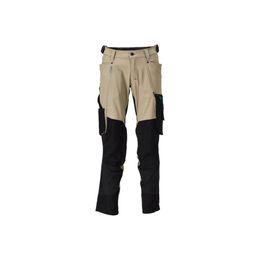 Mascot Hose 90C54 Stretch leicht Knietaschen hellkhaki schwarz (23179-311-5509-90C54)