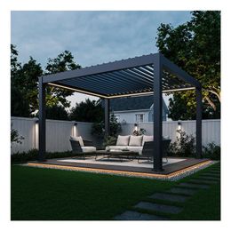 Weide Prestige Pavillon Terrassen&uuml;berdachung Alu Led 3,6X4 M