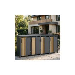 Home Deluxe M&uuml;lltonnenbox KANTO - 4x 240L