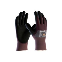 Handschuhe MaxiDry&reg; 56-425 Gr.7 lila/schwarz Nyl.EN 388 PSA II ATG (2372-7)