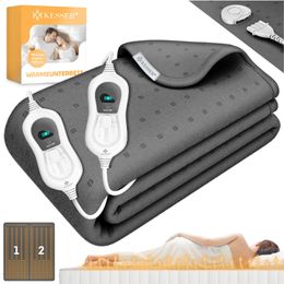 Kesser&reg; W&auml;rmeunterbett mit Abschaltautomatik Fernbedienung Heizdecke mit 3 Temperaturstufen W&auml;rmebettunterlage f&uuml;rs Bett Matratzenheizung W&auml;rmedecke aus weichem Vlies Heizkissen