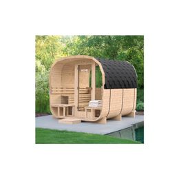 Home Deluxe Gartensauna HYGGE DELUXE - 230 cm x 220 cm f&uuml;r 4-6 Personen