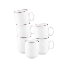 Seltmann Weiden Becher mit Henkel Sento Home Pure Lines 400 ml 6er Set