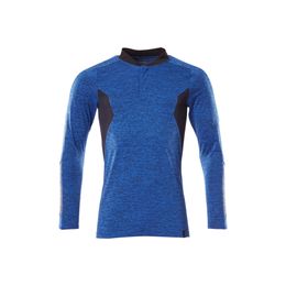 Mascot Polo-Shirt ONE Langarm XL azurblau schwarzblau (18081-810-91010-XL ONE)