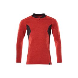 Mascot Polo-Shirt ONE Langarm XS verkehrsrot schwarz (18081-810-20209-XS ONE)