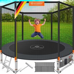Kesser&reg; - Trampolin T&Uuml;V Rheinland GS Zertifiziert Komplettset mit Sicherheitsnetz, Leiter, Randabdeckung, Seitentasche & Zubeh&ouml;r Kindertrampolin Gartentrampolin Belastbarkeit 150 kg