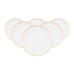 Seltmann Weiden Fr&uuml;hst&uuml;cksteller Sento Home Pure Lines &oslash; 21,4 cm 6er Set