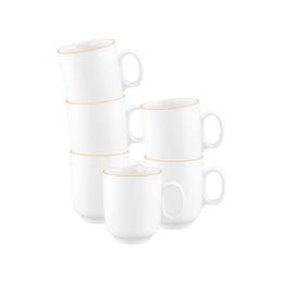 Seltmann Weiden Becher mit Henkel Sento Home Pure Lines 400 ml 6er Set