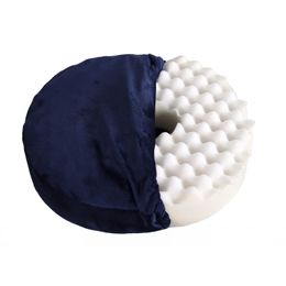 Vital Comfort orthop&auml;disches Ring-Sitzkissen mit Fleece Bezug, blau