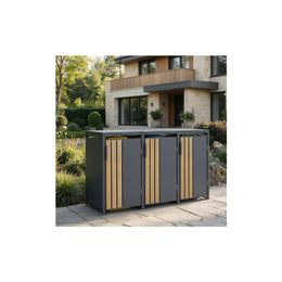 Home Deluxe M&uuml;lltonnenbox KANTO - 3x 240L