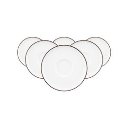 Seltmann Weiden Kombiuntertassen Sento Home Pure Lines &oslash; 16,2 cm 6er Set
