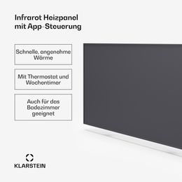 Klarstein Wonderwall Smart Infrarotheizung 60x120cm App 770W Wochentimer IP24 Dunkelgrau 770 Watt