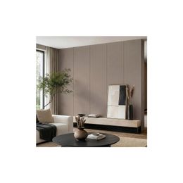 Home Deluxe Wandpaneel VENOM - 4er Set Taupe Softtouch Matt