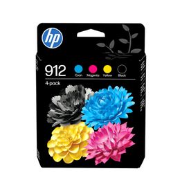 HP 912 4er-Pack Original-Druckerpatronen Schwarz/Cyan/Magenta/Gelb (6ZC74AE, kompatibel mit HP OfficeJet 8010 All-in-One Druckerserie, HP OfficeJet Pro 8020 All-in-One Druckerserie)