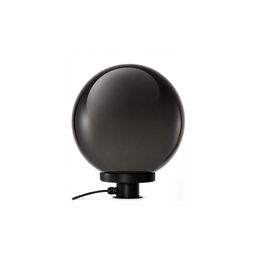STAR TRADING Outdoor Leuchte Orby &ndash; Gartenleuchte Kugel 30 cm, Rauchglas-Optik, E27 Fassung, IP44, Au&szlig;enleuchte f&uuml;r Garten, Terrasse & Balkon