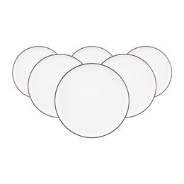 Seltmann Weiden Fr&uuml;hst&uuml;cksteller Sento Home Pure Lines &oslash; 21,4 cm 6er Set