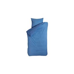 Bink Bettw&auml;sche Tupfen jeansblau 135 x 200