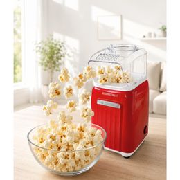 gourmetmaxx Popcorn-Maschine 1200W rot/wei&szlig; Retro