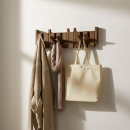 Home Deluxe Garderobenleiste PORTE Nussbraun - 56 x 15 cm