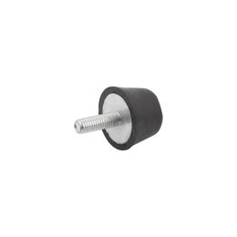 Kipp Gummipuffer konisch Au&szlig;engewinde M08x20 &Oslash;30 Stahl Elastomer Naturkautschuk (K0575.03002755)