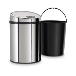 ECHTWERK Badabfalleimer 9L mit Sensor-INOX