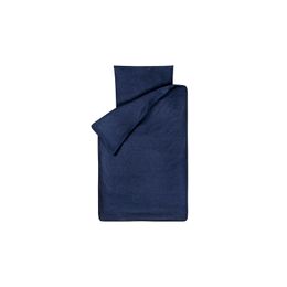Bink Bettw&auml;sche Bo uni jeansblau 135 x 200