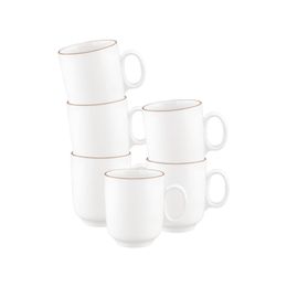 Seltmann Weiden Becher mit Henkel Sento Home Pure Lines 400 ml 6er Set