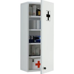 Vcm Medizinschrank Ma&szlig;e ca. H. 70 x B. 30 x T. 18 cm Apothekerschrank abschlie&szlig;bar h&auml;ngend Arzneischrank - Medasa L