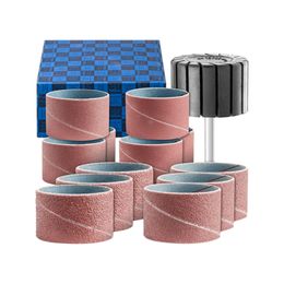 Pferd Schleifh&uuml;lsen-Set Korund mit Halter Schaft-&Oslash; 6 mm, 13-tlg., &Oslash; 45x30mm, A40,60,80,150, 42298005)