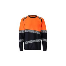 Mascot Sweatshirt moderne Passform Gr&ouml;&szlig;e S schwarzblau/hi-vis orange (25084-781-01014-S)