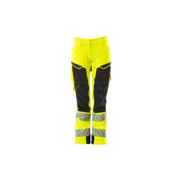 Mascot Hose DIAMOND Damen Knietaschen Stretch hi-vis gelb/schwarz 76C54 (19078-511-1709-76C54)