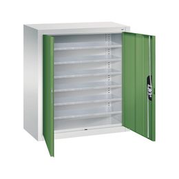 C+P Magazinschrank Serie 13, 830x700x300mm, 7035/6011 ; C + P M&ouml;belsysteme (134013-20|S10084)