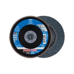 Pferd TOOLS POLIFAN POWER F&auml;cherscheibe PFC 150x22,23 mm konisch Z60 SG STEELOX Stahl/Edelstahl (67786150)