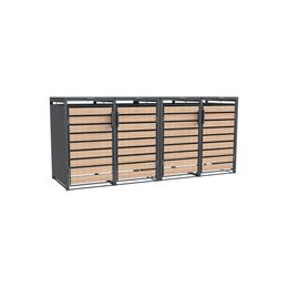 Westmann M&uuml;lltonnenbox Lacina 4x240 L 80 x 264 x 116cm ; 50NRTH GmbH (WMJGBC212-4)