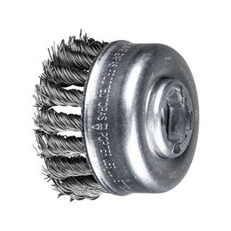 Pferd TOOLS Topfb&uuml;rste gezopft TBG &Oslash; 65 mm Bohrung 22,2 mm/X-LOCK Stahl-Draht-&Oslash; 0,50mm Winkelschleifer (43305026)