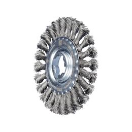 Pferd TOOLS Rundb&uuml;rste gezopft RBG &Oslash; 115x12 Bohrung 22,2 mm/X-LOCK Stahl-Draht-&Oslash; 0,50mm Winkelschleifer (43312031)