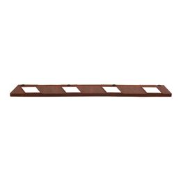 Moravia Radstopp Park-AID 1.800 mm rot-braun mit wei&szlig;en Reflexstreifen inklusive Befestigungsmaterial (284.20.818)