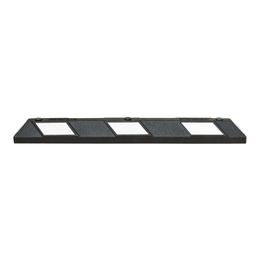 Moravia Radstopp Park-AID 1.200 mm schwarz mit wei&szlig;en Reflexstreifen inklusive Befestigungsmaterial (284.24.168)