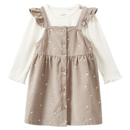 Topomini Baby Set mit Cordkleid und Rippshirt