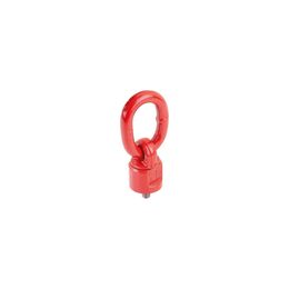 Kipp Anschlagwirbel schwenk und drehbar M12 Stahl rot G&uuml;teklasse 8 (K0770.1218)