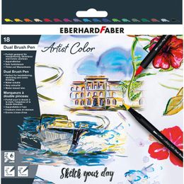 Eberhard Faber E. Faber Sketch Marker, 18 Stifte, 2 Spitzen