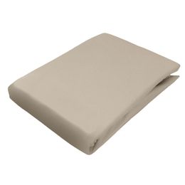 Dormisette Spannbetttuch Biber camel