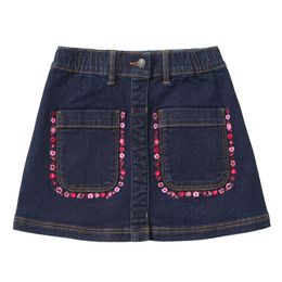 Topolino M&auml;dchen Jeansrock mit Blumen-Stickerei