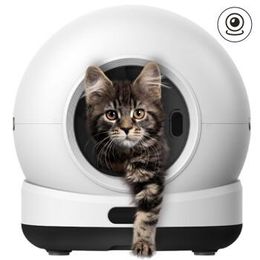 Zedar Selbstreinigende Katzentoilette mit kamera, 82L Katzenklo Selbstreinigend mit App &ndash; Inkl. Katzenklo-Matte & 3 Rollen M&uuml;llbeutel &ndash; XXL - K1200 PRO+
